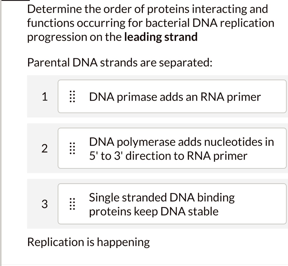 SOLVED: Determine the order of proteins interacting and functions ...