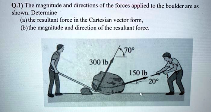 Q1 the magnitude and directions of the forces applied to the...