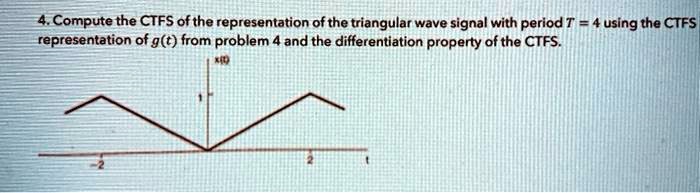 4. Compute the CTFS of the representation of the triangular...
