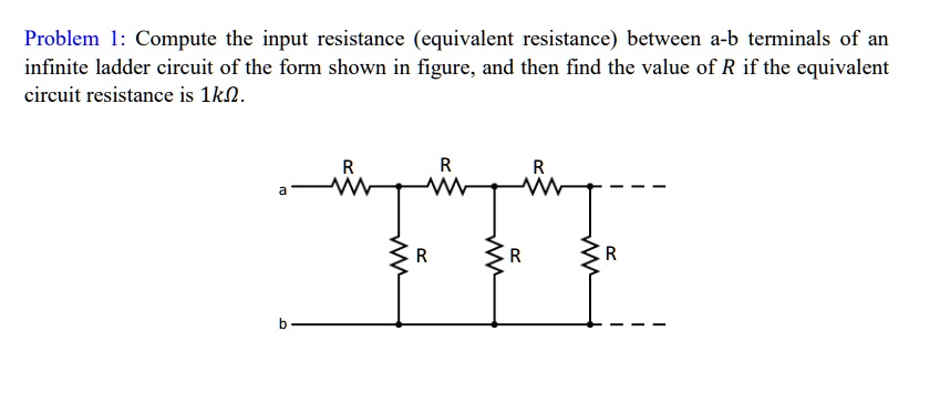 problem 1 compute the input resistance equivalent resistance between a ...