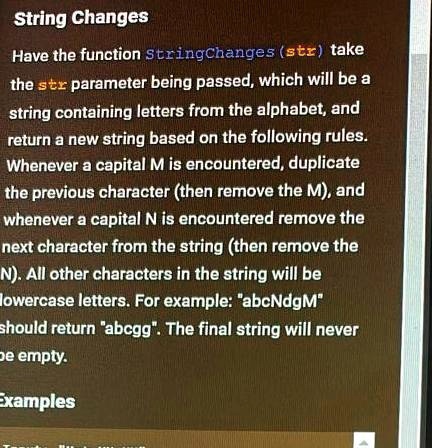 SOLVED: String Changes Have the function stringchanges (str) take the ...