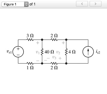 a use the node voltage method to find v1 v2 v3 in the circuit in figure ...