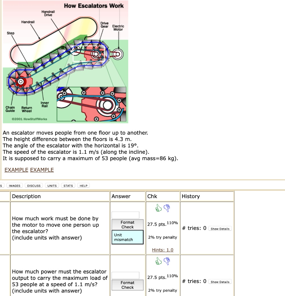 SOLVED: How Escalators Work Handroil Drive Handrail Drive Gear Electric ...