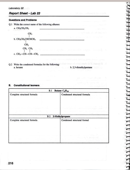 SOLVED: Texts: Laboratory 22 Report Sheet - Lab 22 Questions and Problems Q.1 Write the correct ...