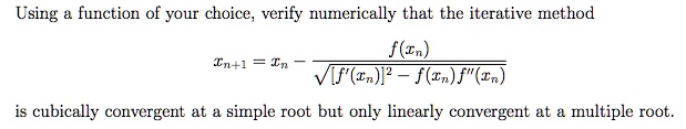Using Matlab Please Using A Function Of Your Choice Verify Numerically