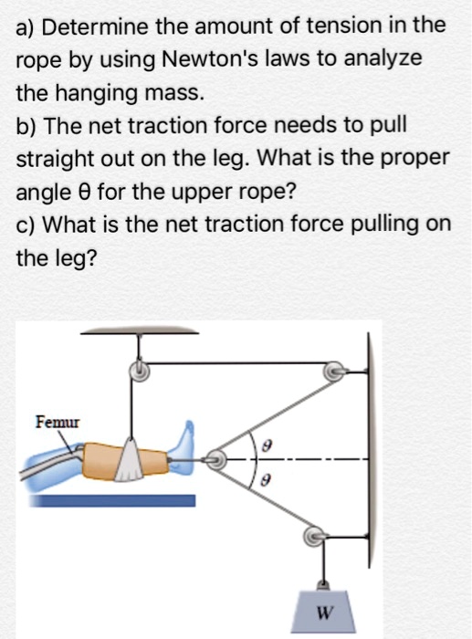 A) Determine the amount of tension in the rope by usi… - SolvedLib