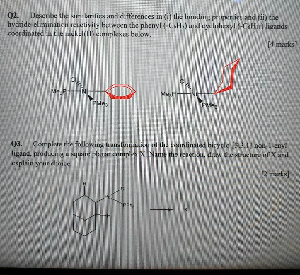 SOLVED: Q2. Describe the similarities and differences in the bonding ...