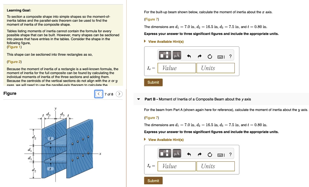 Learning Goal: To section a composite shape into simple shapes so the moment-of- inertia tables ...