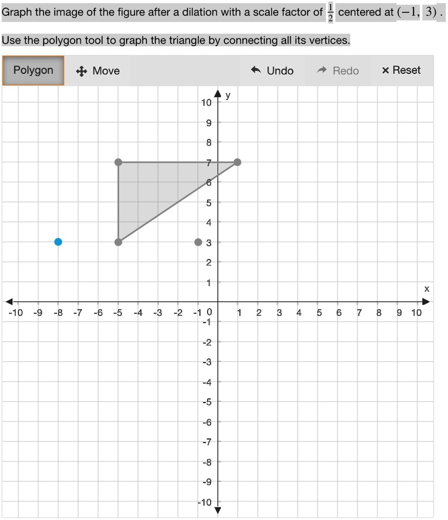 Graph the image of the figure after a dilation with a scale factor of ...
