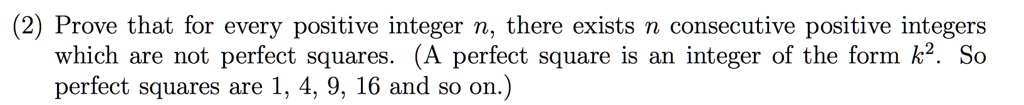 SOLVED:(2) Prove that for every positive integer 7, there exists n ...
