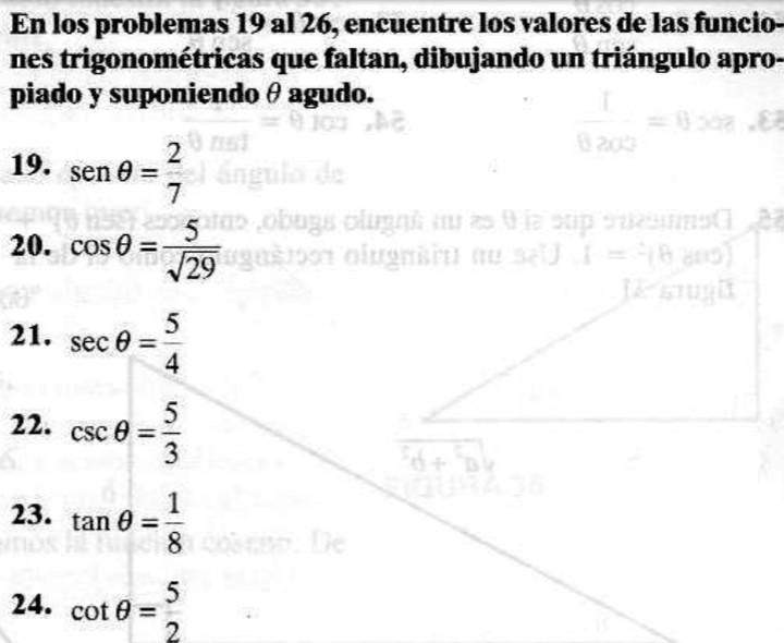 Solved Funciones Trigonometrica En Los Problemas 19al 26 Encuentre