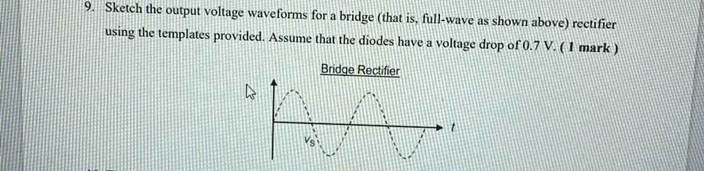 SOLVED: Sketch the output voltage waveforms for a bridge (that is, full-wave as shown above ...