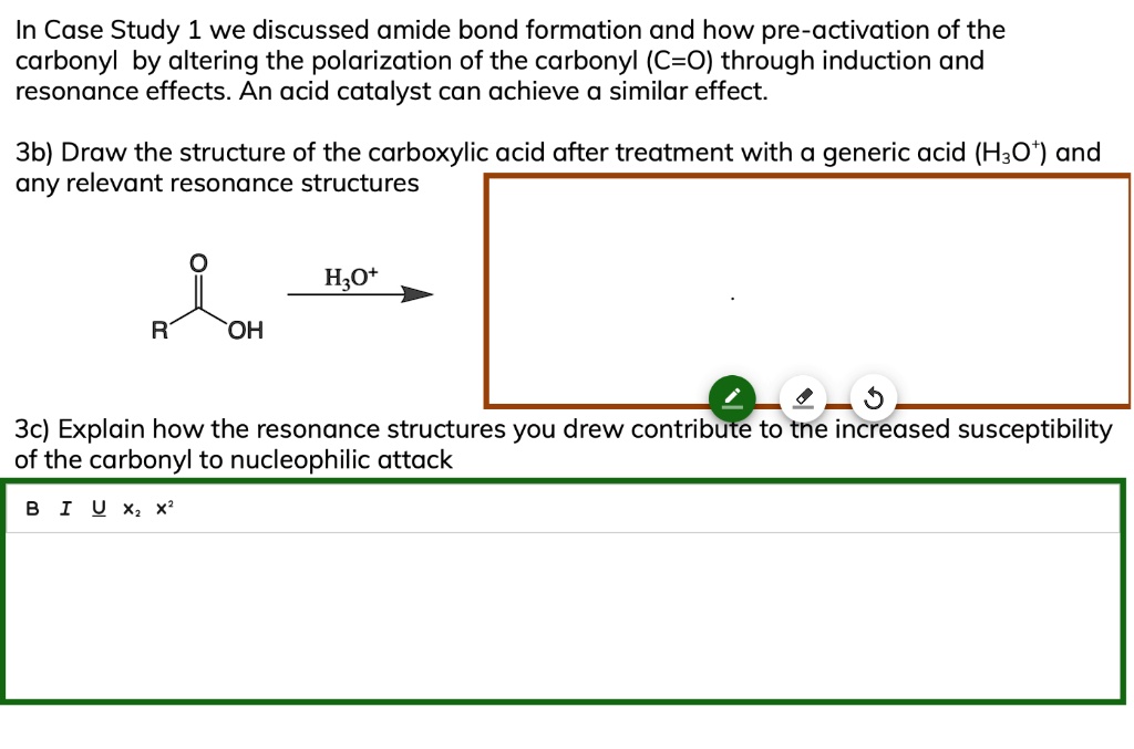 SOLVED: In Case Study 1, we discussed amide bond formation and how pre ...
