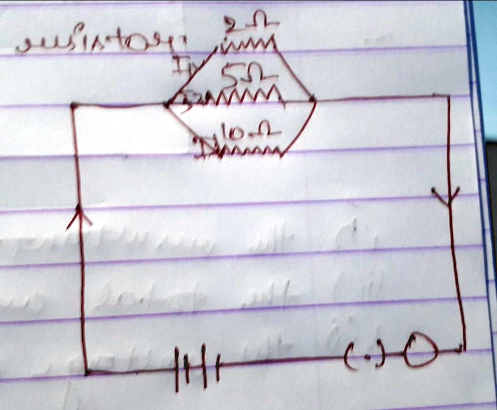 Solved In The Circuit Diagram Given Below Calculate The Total Effective Resistance Of The