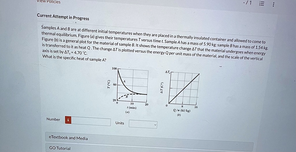 SOLVED: View Policies /1 : Current Attempt in Progress Samples A and B are at different initial ...