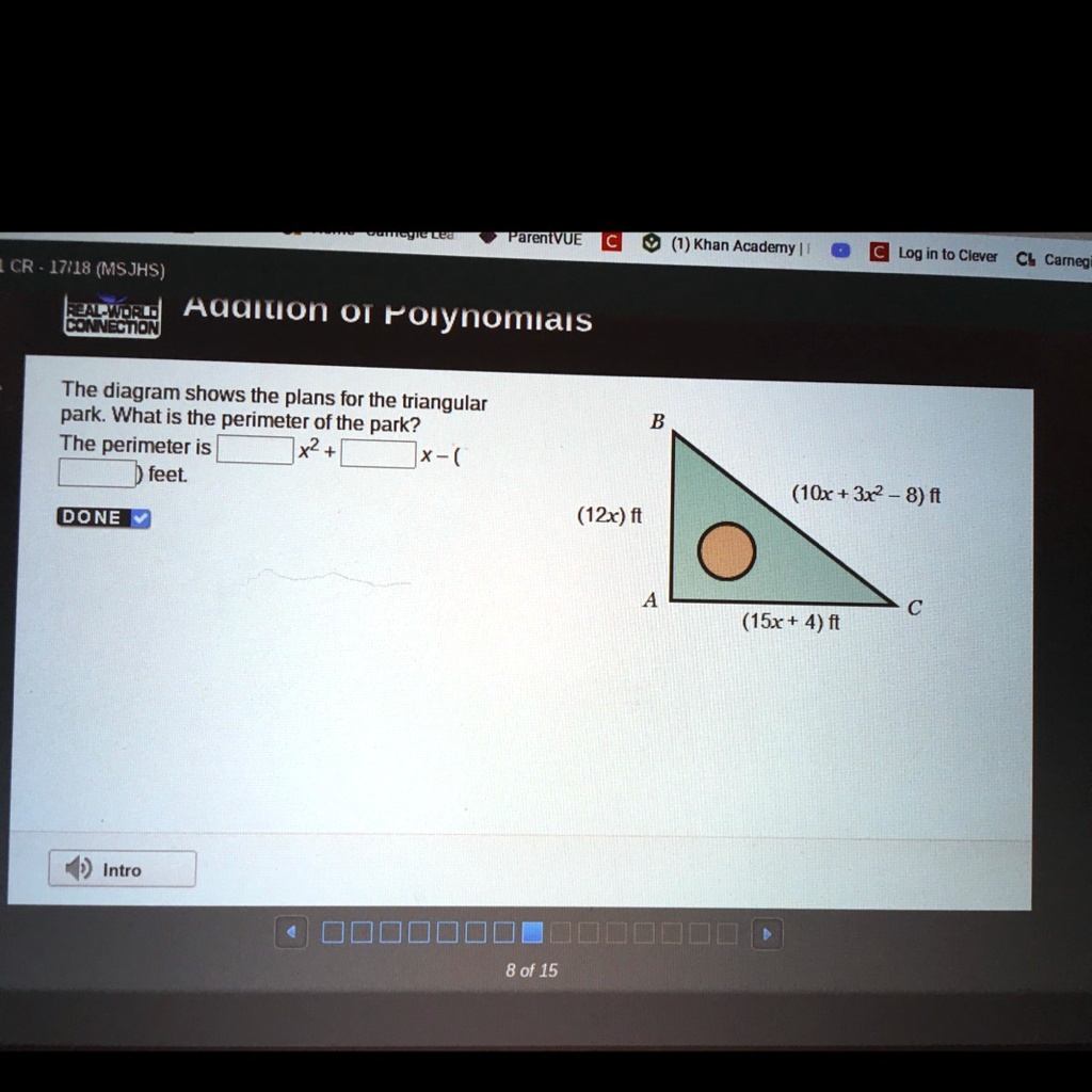 Addition of Polynomials The diagram shows the plans for the triangular ...
