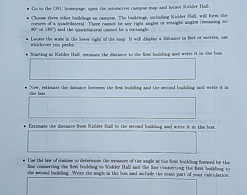 Go to the OSU homepage, open the interactive campus map, and locate ...