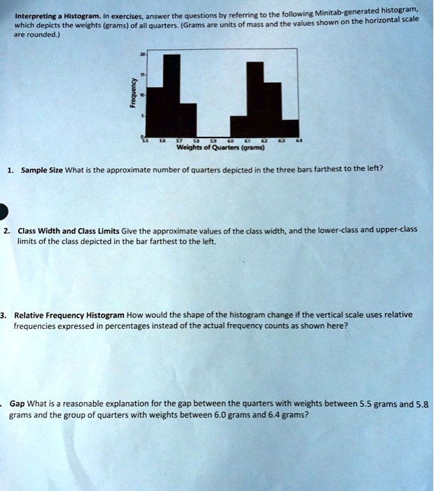 Interpreting a Histogram. In exercises, answer the questions by referring to the following ...