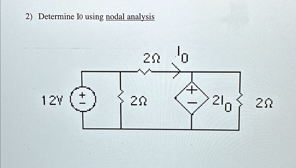 Determine Io Using Nodal Analysis 2determine Io Using Nodal Analysis 2 1755