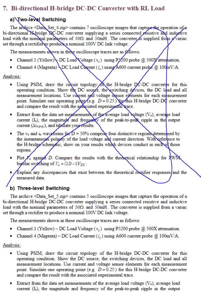 channel 1 yellow dc load voltage v using p5200 probe 500x attenuation ...