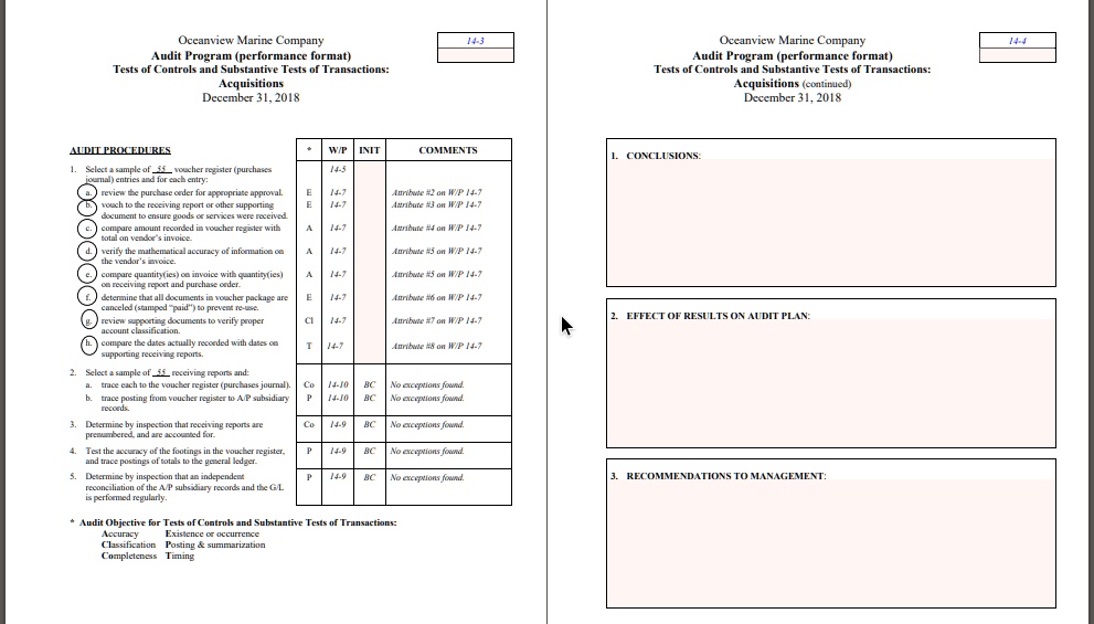 oceanview marine company 14 3 oceanview marine company 14 4 audit ...