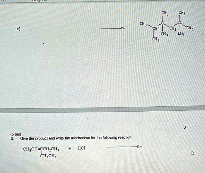 SOLVED: CH3-CH=CH-CH3 + HCl -> CH3-CH(Cl)-CH2-CH3