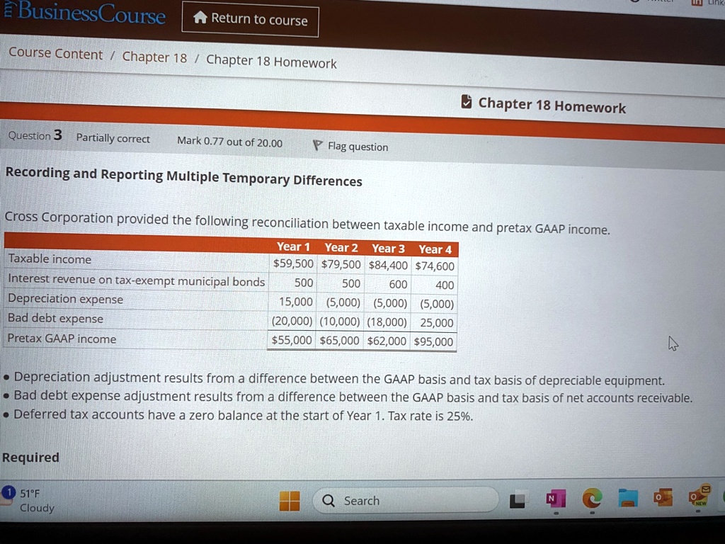 VIDEO solution: Recording and Reporting Multiple Temporary Differences ...
