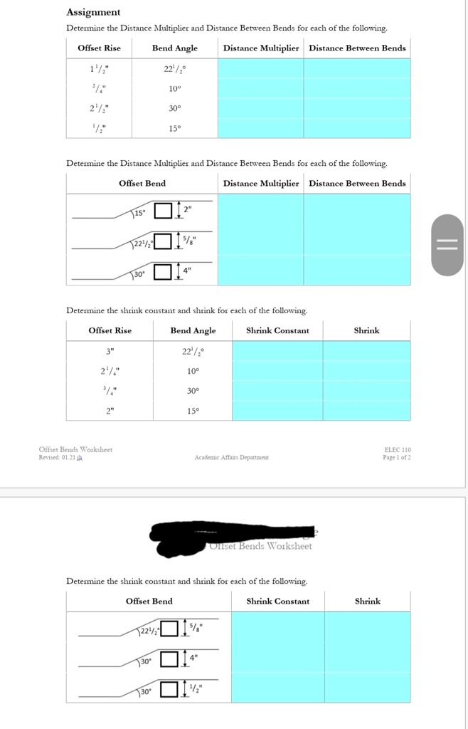 These are offset bends. I'm having difficulty and need some explanation on how it works ...