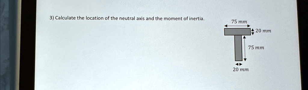 calculate the location of the neutral axis and the moment of inertia ...