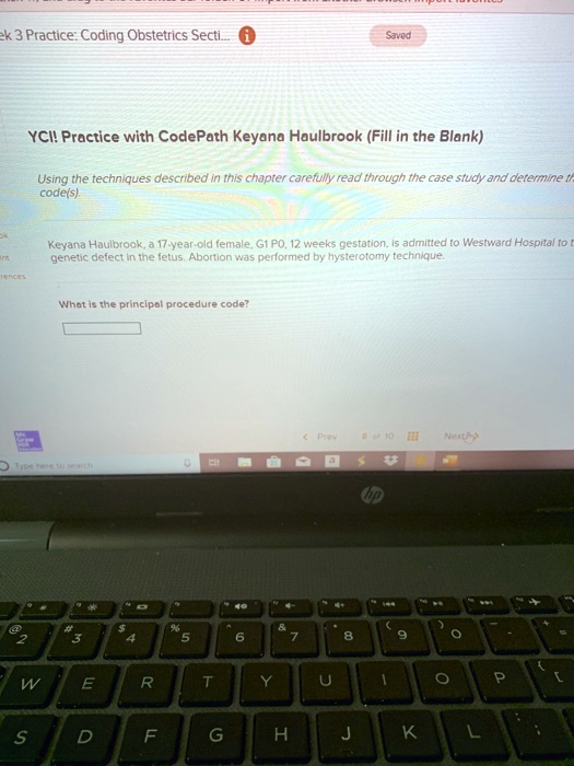 YCI! Practice with CodePath Keyana Haulbrook (Fill in the Blank) Using the techniques described ...