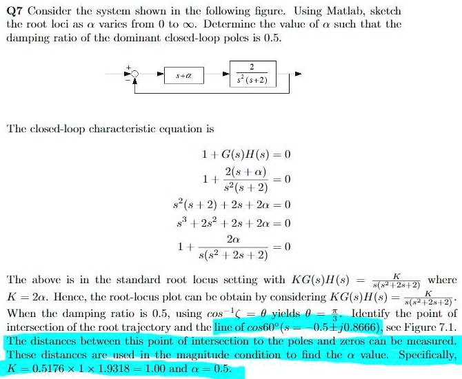 SOLVED: Can someone explain to me the solution highlighted in yellow? Q7: Consider the system ...