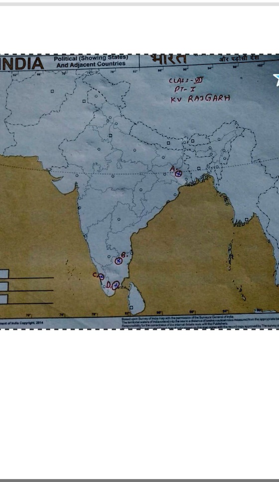 SOLVED: 'class 7 map identify the medieval states a,b,c,d shown on the ...