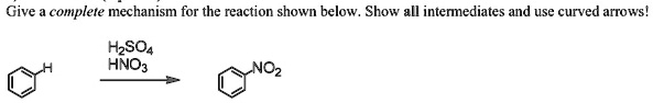 SOLVED: Give complete mechanism for the reaction shown below. Show all ...