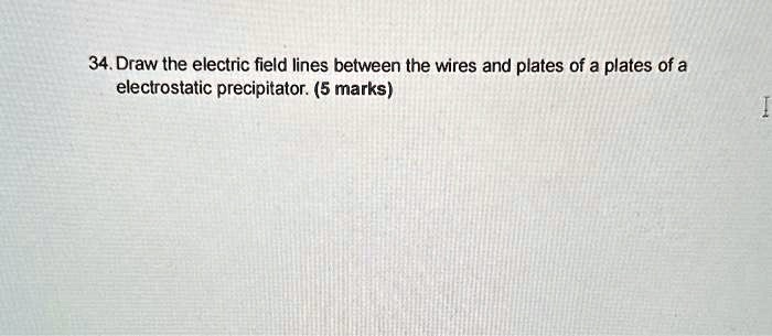 34. Draw the electric field lines between the wires and plates of a ...