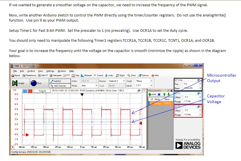 Solved If We Want To Generate A Smoother Voltage On The Capacitor We Need To Increase The