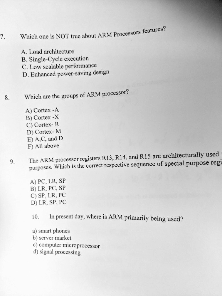 7 Aload Architecture Bsingle Cycle Execution Clow Scalable Performance D Enhanced Power Saving