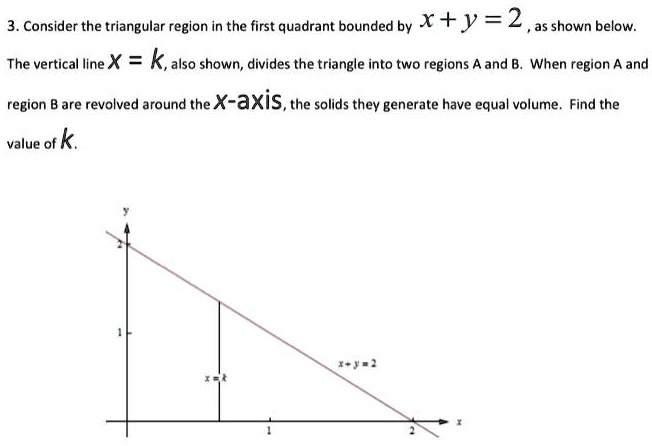 3 consider the triangular region in the first quadrant bounded by xy2 ...