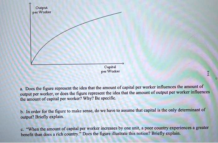 SOLVED: Please explain these. Thank you. Output per Worker Capital per Worker a. Does the figure ...
