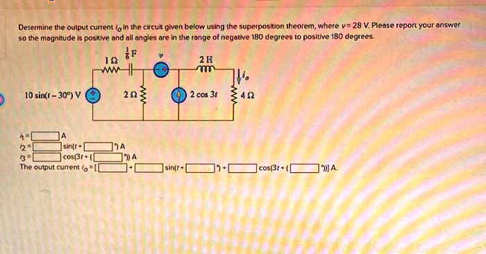 SOLVED: please indicate all those blanks? Determine the output current ... SOLVED: please indicate all those blanks? Determine the output current ...