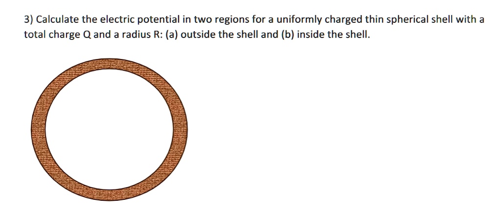 SOLVED: 3) Calculate the electric potential in two regions for a uniformly charged thin ...