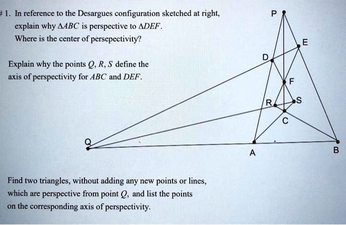 in reference t0 the desargues configuration sketched at right explain ...