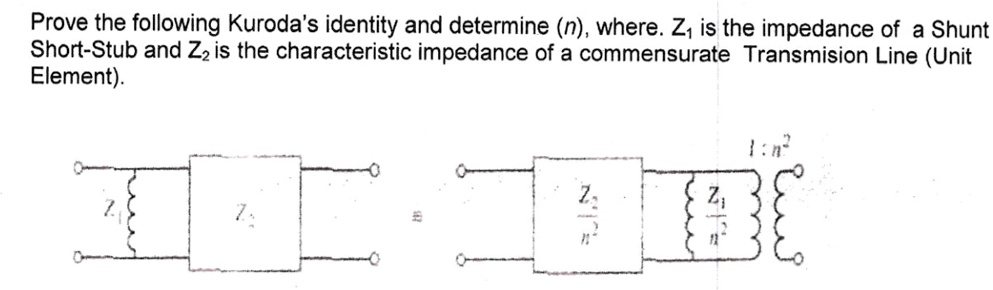 SOLVED: Prove the following Kuroda's identity and determine (n), where ...