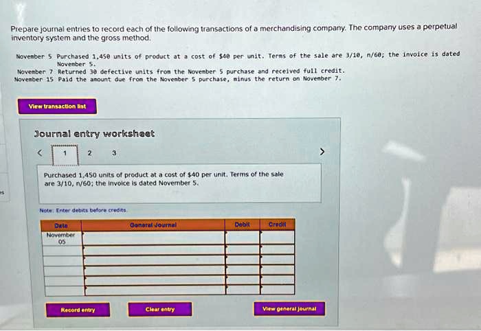 SOLVED: Prepare journal entries to record each of the following ...