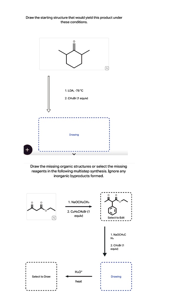 VIDEO solution: 1. Draw the starting structure that would yield this ...