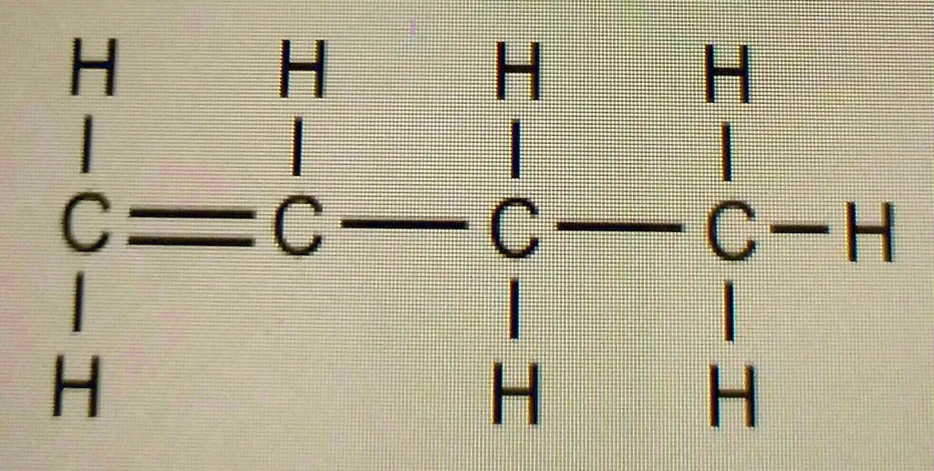 the compound 1 butene is modeled herewhat would happen for molecules of ...