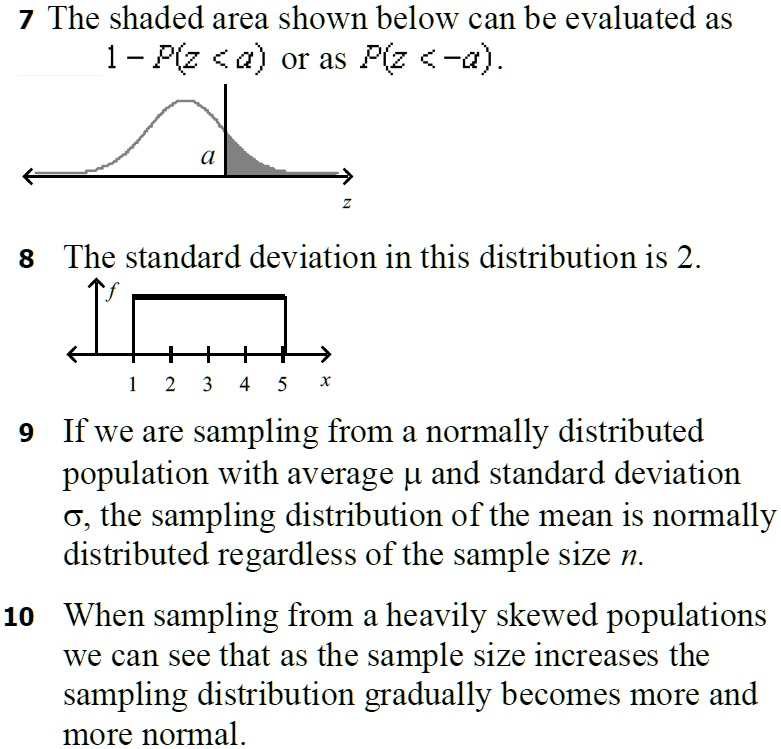 SOLVED: 7 The shaded area shown below can be evaluated as 1 - P(z