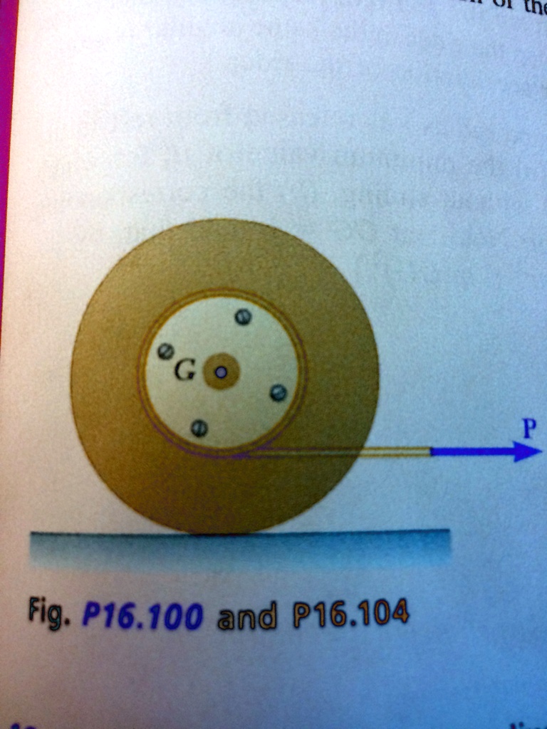 SOLVED: A drum of 60 mm radius is attached to a disk of 120 mm radius ...