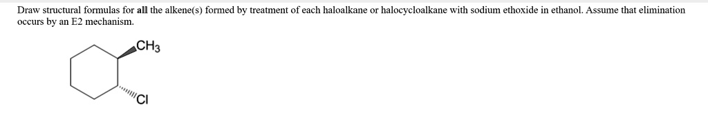 draw structural formulas for all the alkenes formed by treatment of ...