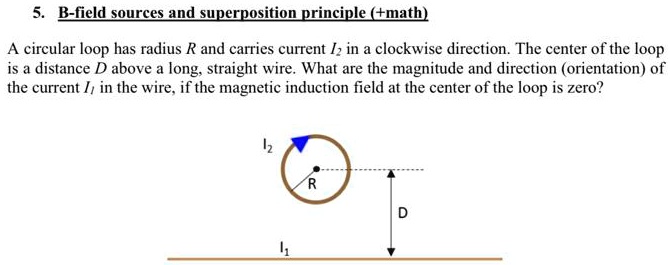 SOLVED: A circular loop has radius R and carries current I in a clockwise direction. The center ...