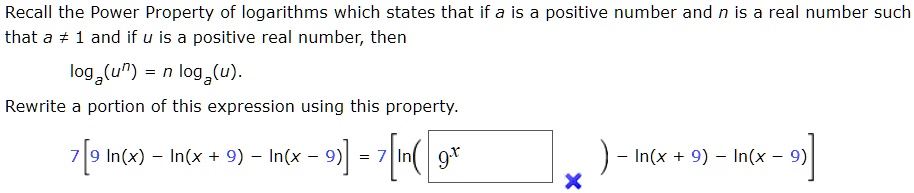 Power Property Of Logarithms